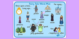 Fairy Tale Vocabulary Mat (Hecho por educadores) - Twinkl