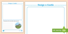 KS2 Design a Royal Castle Worksheet (teacher made) - Twinkl