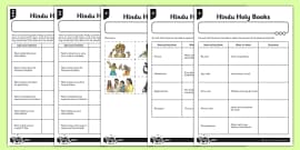 Hindu Dharma Worksheet / Worksheet Comparing Hindu Deities