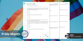 Pride Crossword - KS2 Pride Month Resources (teacher made)