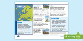 European Country Research Worksheet / Worksheet - Twinkl