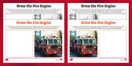 Design a Fire Engine Worksheet (teacher made) - Twinkl