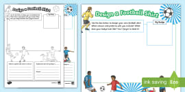 Design a Football Worksheet (Teacher-Made) - Twinkl