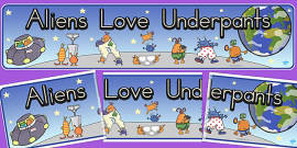 Alien Words Display Banner (teacher made) - Twinkl