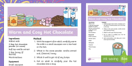 Making a Cup of Hot Chocolate Sequencing Cards - Twinkl