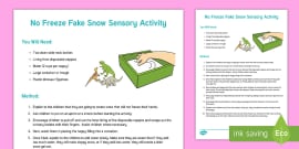 Fake Snow Instructions - Years 3-4 - Events (teacher made)