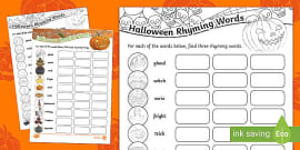 Food Rhyming Words Worksheet (teacher made) - Twinkl