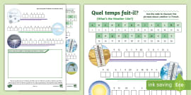 👉 French: Weather Matching Activity - Twinkl - KS2