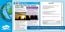 Day Length Summer Solstice Poster - Twinkl - Geography