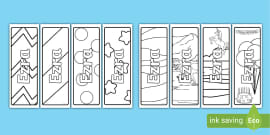FREE! - Evelyn Name Simple Colouring Bookmarks - Twinkl