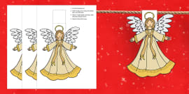 Split Pin Angel | Christmas Classroom Activity | Primary Resource