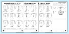 Reading Scales Worksheet - Maths - KS2 - Twinkl