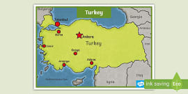 Turkey Fact File Template (teacher made) - Twinkl