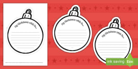 Christmas Letter Template with Pictures of Reindeer - Twinkl