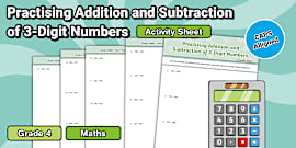 Addition and Subtraction of 4-Digit Numbers – Grade 4 Term 2 - Activity ...