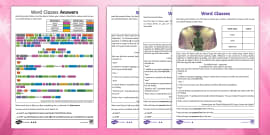 Colour by Word Class 8 Word Classes (creat de profesori)