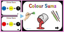 Colour Names on Splats - Colour Posters for Classroom