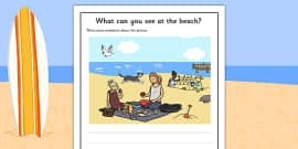Beach Writing | Beach Creative Writing Activities | Twinkl