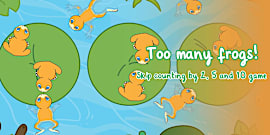 👉 Too Many Frogs: Interactive Counting to 20 Game