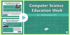 Computer Science Education Week Whole School Assembly Pack