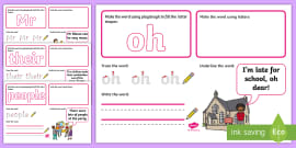 Phase 2 Phonics Tricky Words | Activity Mats - Primary