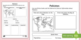 Places in Pakistan Word Search (teacher made) - Twinkl