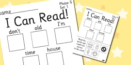 I Can Read Phase 4 Words Worksheet / Worksheet