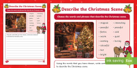Christmas-Themed Prepositions Worksheet (teacher made)