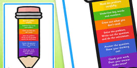 11 Problem Solving Strategies Display Posters (Teacher-Made)