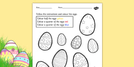 Easter Egg Colouring Sheets | Primary Maths Resources