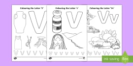 Letter W Coloring Pages (Teacher-Made) - Twinkl