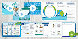 Save Water Colouring Comic Strip Activity - Twinkl - KS1
