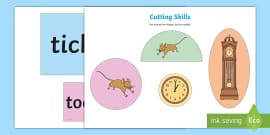 Hickory Dickory Dock Coloring Page (teacher made) - Twinkl