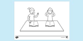 FREE! - Child Boy Talking Colouring Sheet | Colouring Sheets