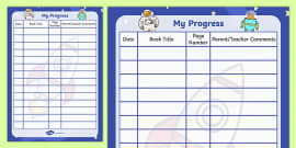 Reading Record Comments Reception - EYFS book log - Twinkl