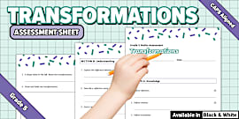 Grade 5 - Maths - Term 3 - Transformations - Activity Sheet (CAPS Aligned)