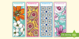 Editable Bookmark Templates (teacher made)