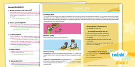 School Life Lesson Pack French (teacher made) - Twinkl