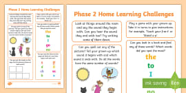 EYFS Literacy ELG Home Learning Challenges Pack