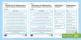 CfE Early Level Numeracy Experiences and Outcomes Display Posters