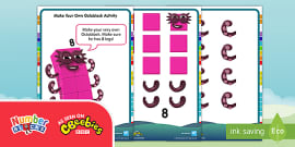 👉 Numberblocks: Make Your Own Number Four Activity