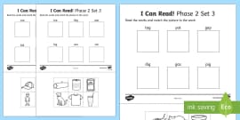 I Can Read Phase 3 Consonant Digraph Words Worksheet / Worksheet