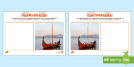 Describe a Viking Worksheet (teacher made) - Twinkl