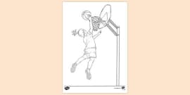 Basketball Jersey Colouring | Colouring Sheets - Twinkl