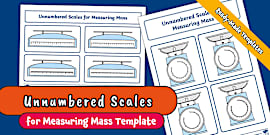 👉 Measuring Mass in Grams Using Balance Scales Activity Sheets