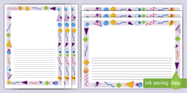 FREE! - Simple Blank Taco Page Border | Printable Twinkl Resource