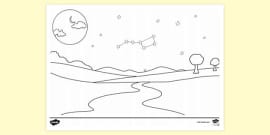 What I do at night - Colouring sheets (teacher made)