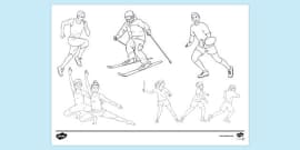 Printable Sports Colouring Page | Colouring Sheets - Twinkl