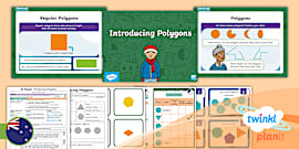 Phase 1 Space: 2D Shapes (Name 2D Shapes) Lesson 1 - Twinkl