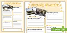 KS2 Our Lady of Lourdes Fact File (Teacher-Made) - Twinkl